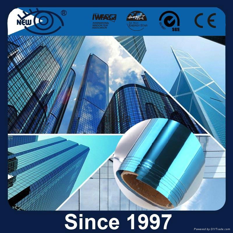 one way vision privacy heat reduction building film for door glass ...