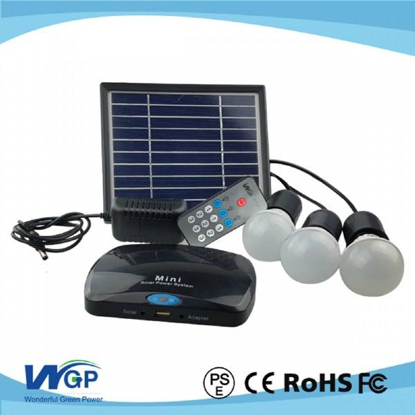 Portable 3w mini solar power system,solar kits for home lighting ...
