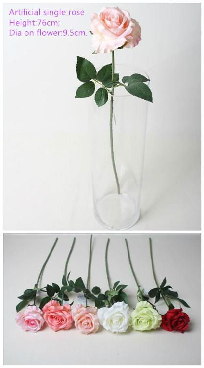 Artificial single silk flower rose - DKM (China Manufacturer) - Flower ...