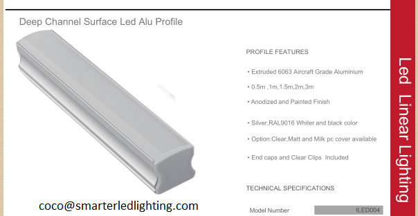 deep channel led profile - iled004 - iled (China Manufacturer) - LED ...