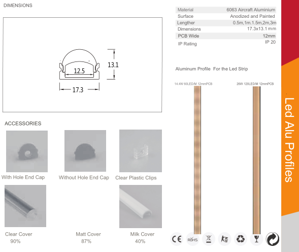 half circular alu profile - ILED013 - ILED (China Manufacturer) - LED ...