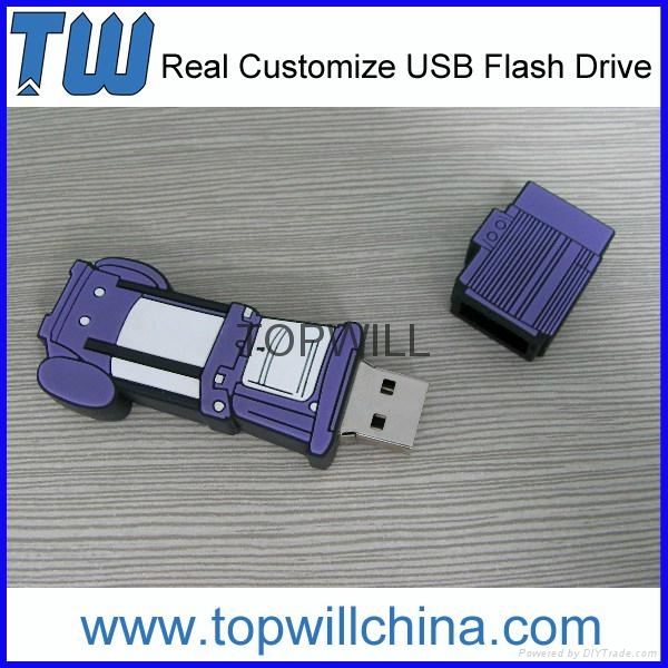 Company Own Unique Design PVC Pen Drives USB Flash 2GB 4GB 8GB 16GB ...