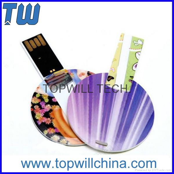 Round Card Free Shipment USB Flash Drive Free Design 4GB 16GB 32GB - TW ...