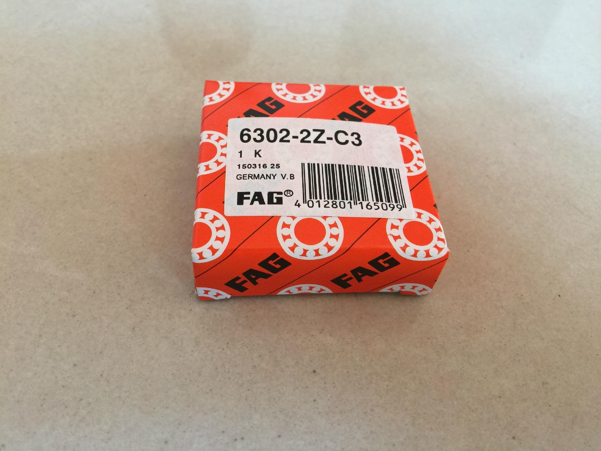 Original FAG 6302-2Z-C3 Germany Deep Groove Ball bearing (China ...