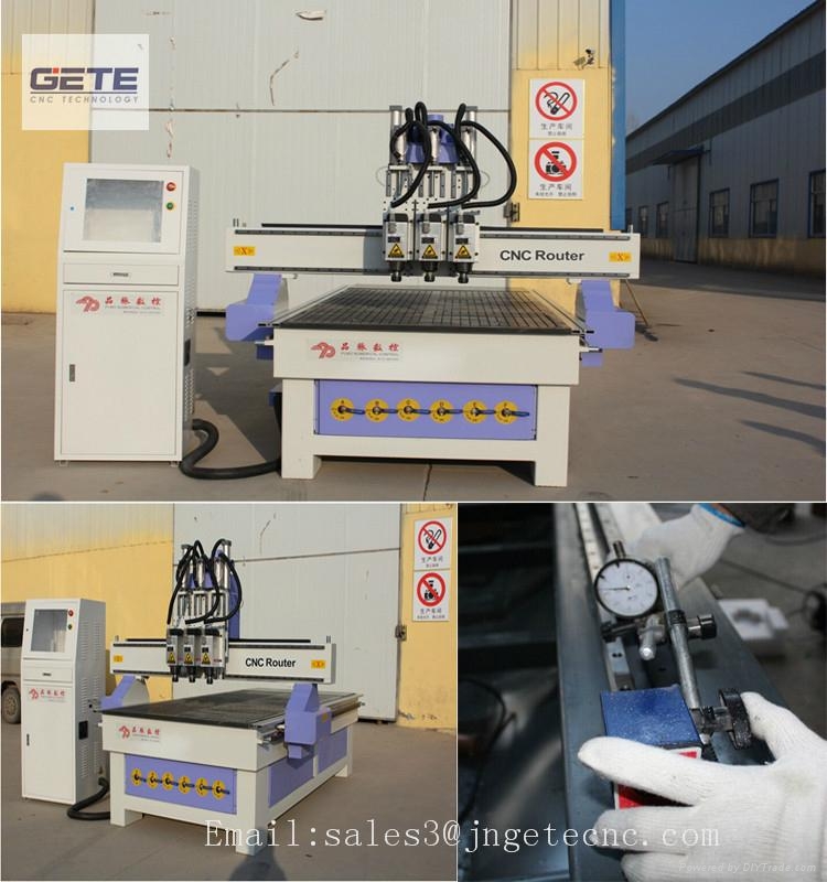 three-head wood cnc router - PA3-1325 - JINAN GETE (China Manufacturer ...