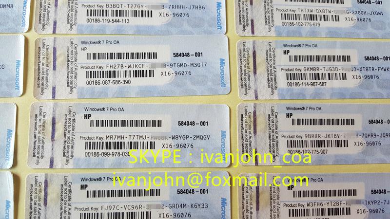 Windows COA Stickers, product key (China Manufacturer) - Software ...