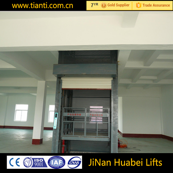 Warehouse use hydraulic vertical fixed goods cargo lift - SJPT - Tianti ...