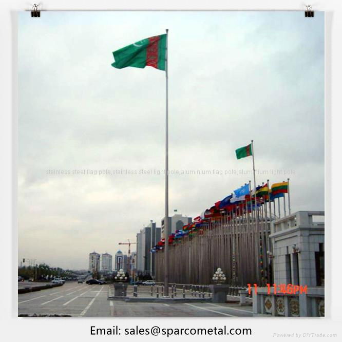 electric motorized 30m stainless steel flagpole - SPFP - SPARCO (China ...