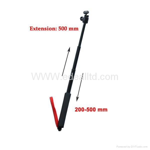 Waterproof Monopod Extendable Gopro Pole selfi Stick Monopod with go ...