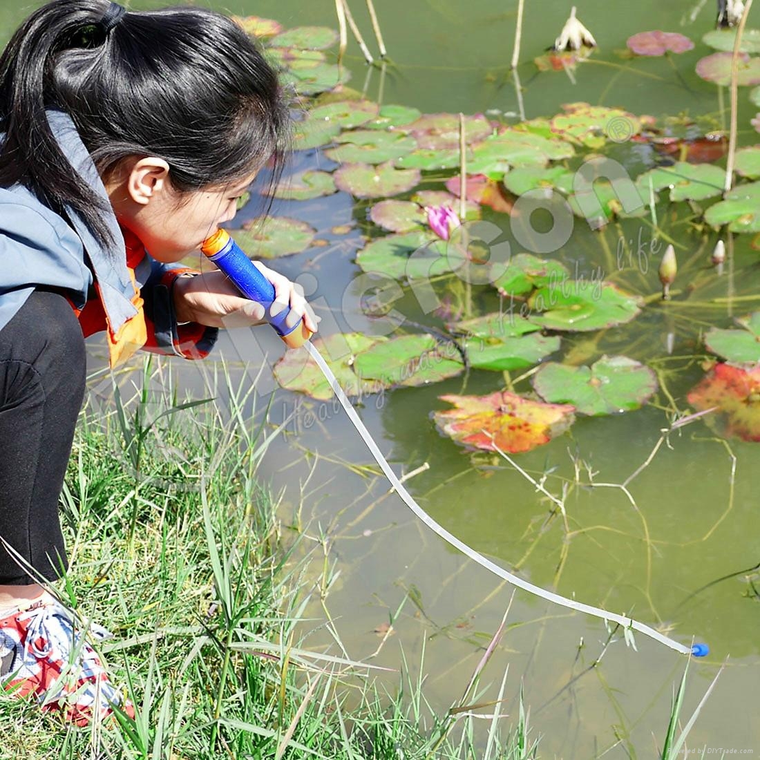 Diercon outdoor water purifier straw life water purification straw ...