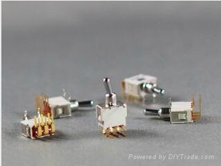 Tiny Waterproof Sealed Subminiature Toggle Switches with Gold Plated ...