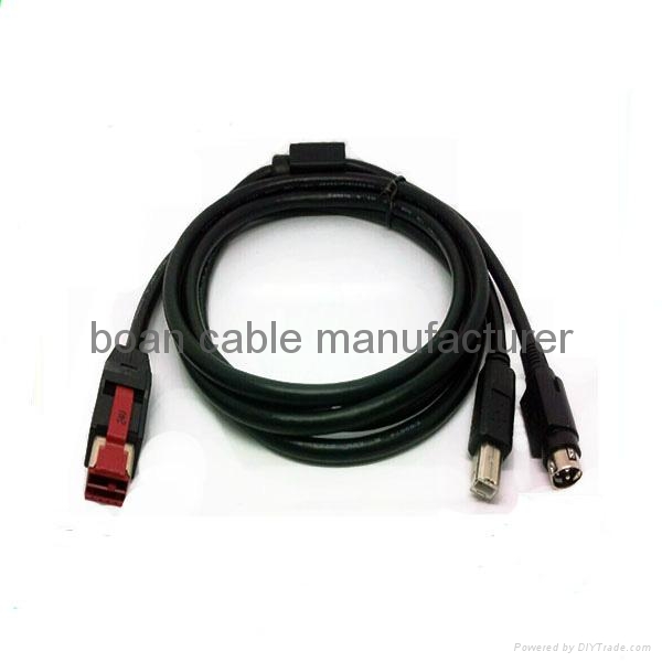 24V poweredusb Y cable for NCR IBM retail POS equipment (China ...