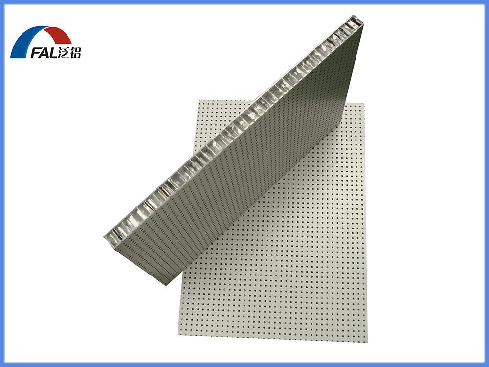 Round Holes Perforated Sound Absorbing Facade Aluminum Honeycomb Core ...