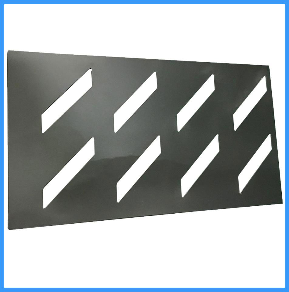Perforated Aluminum Solid Panel With Parallelogram Patterns On Surface ...