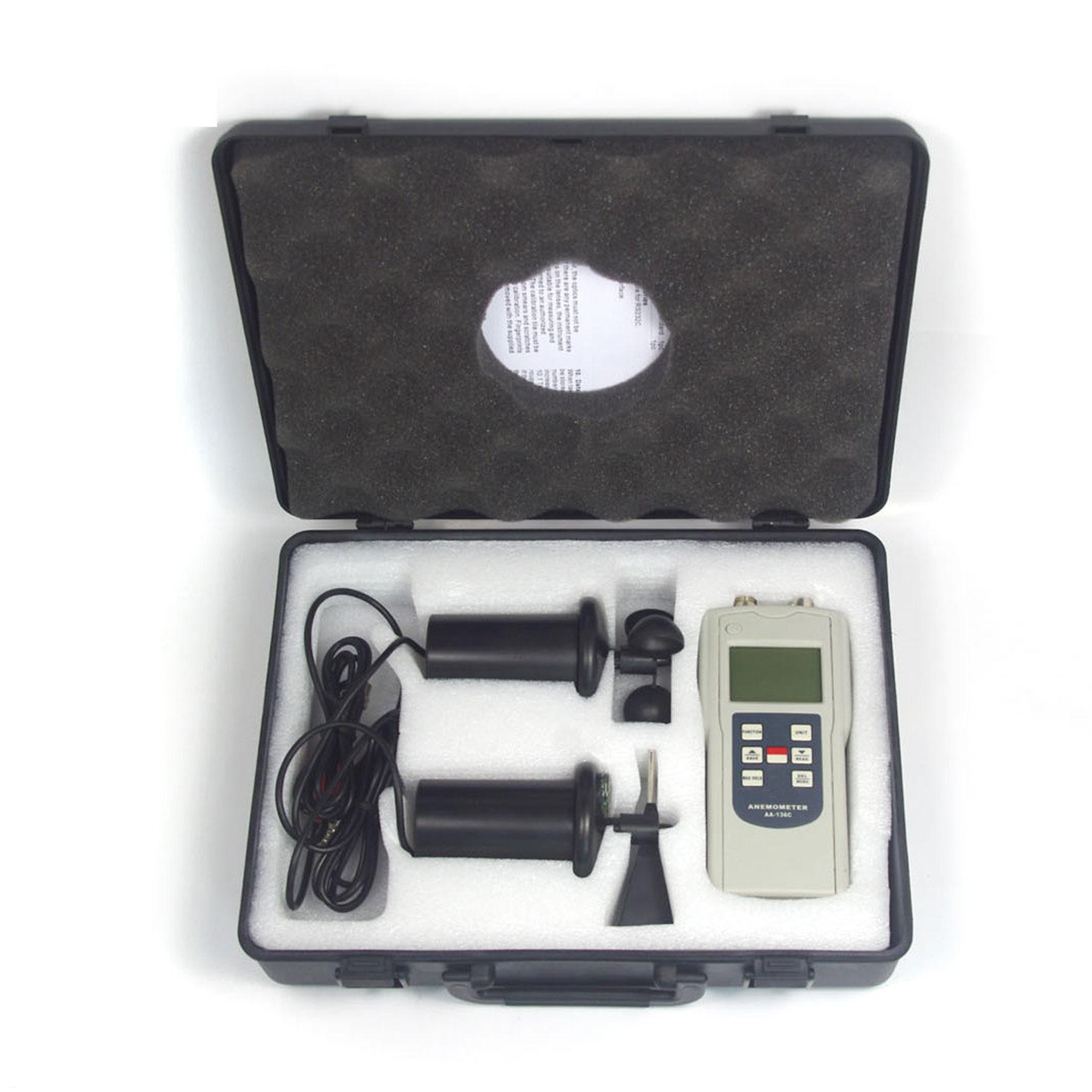 AA-136C Multi-Functional Anemometer Type Design Portable 3-Cup Wind ...