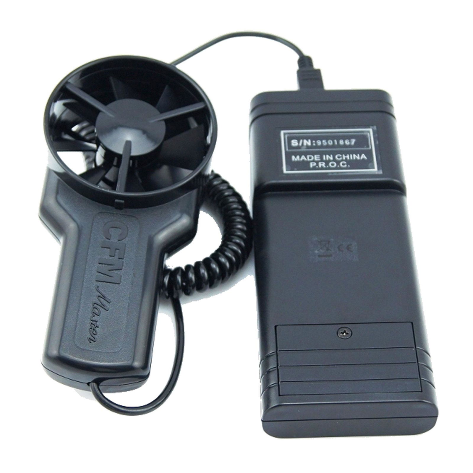 AZ8901 Temperature Anemometer Air velocity Wind Speed Meter Fan Air ...