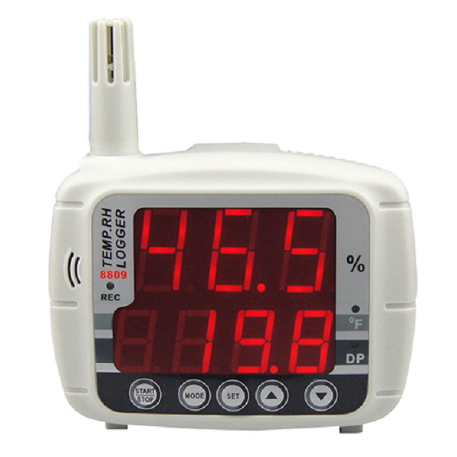 AZ8809 Red LED Temperature Humidity Monitoring Data Logger Monitor ...