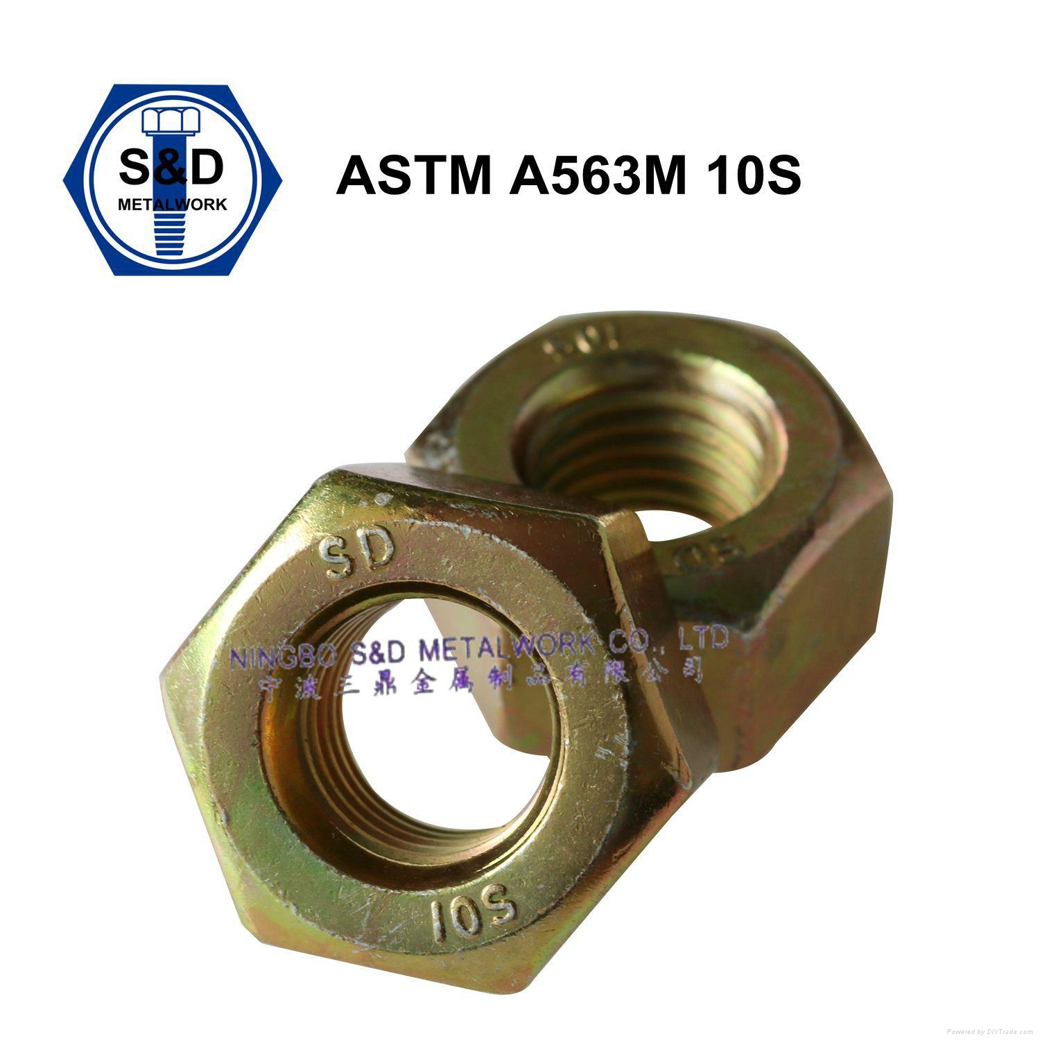 ASTM A563 Heavy hex nuts - A563M 10S1 (China Manufacturer) - Nuts ...