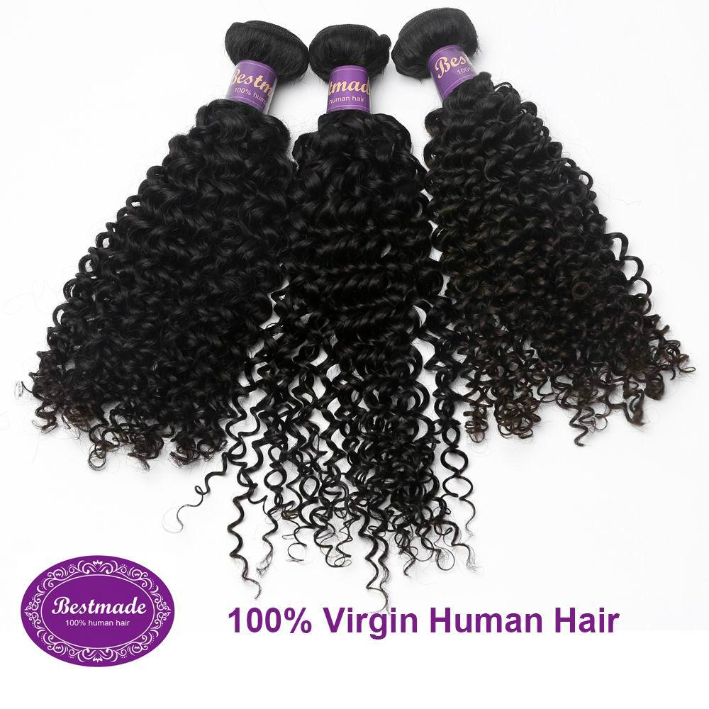 Virgin Human Hair Brazilian Curly 12 inches Hair Extension - BCL12 ...