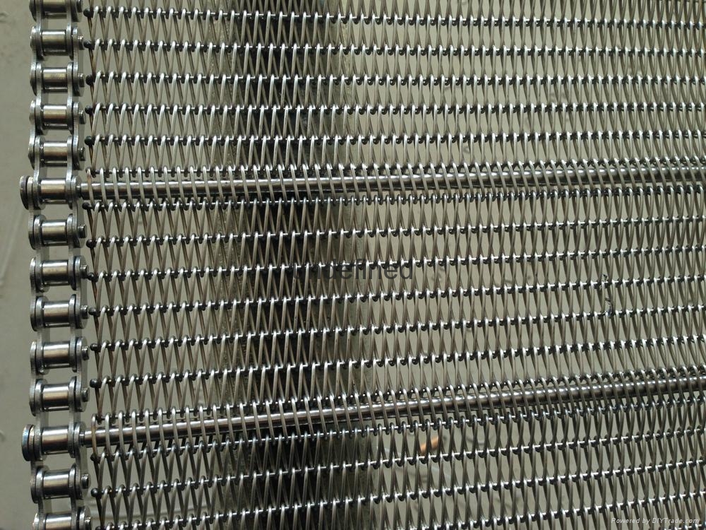 Stainless steel chain conveyor mesh belt - 650mm - Vinot network chain ...