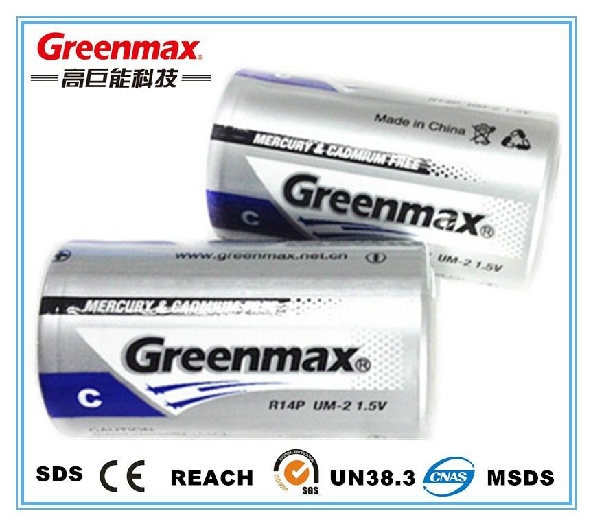 C Size R14 Battery 1.5v - r14p - Greenmax (China Manufacturer ...