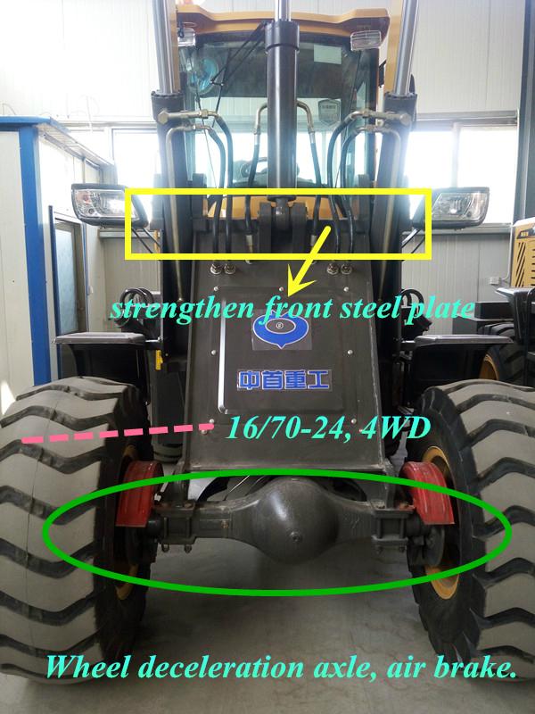 2 ton mini compact payloader front wheel loader with grassfork - ZL-932 ...