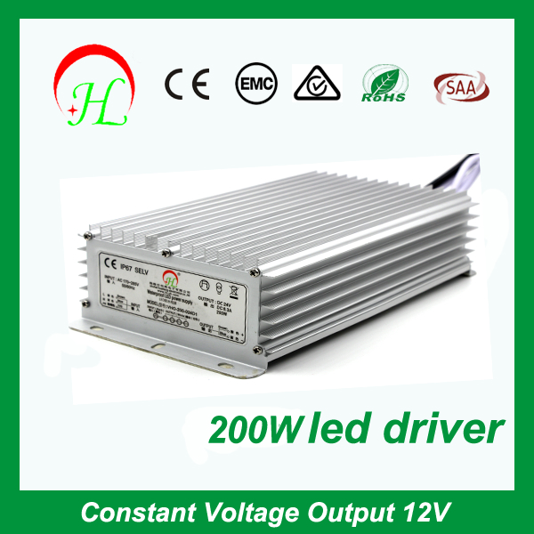 IP67 waterproof LED driver 200W for LED strip light - VHO-200-012D1 ...