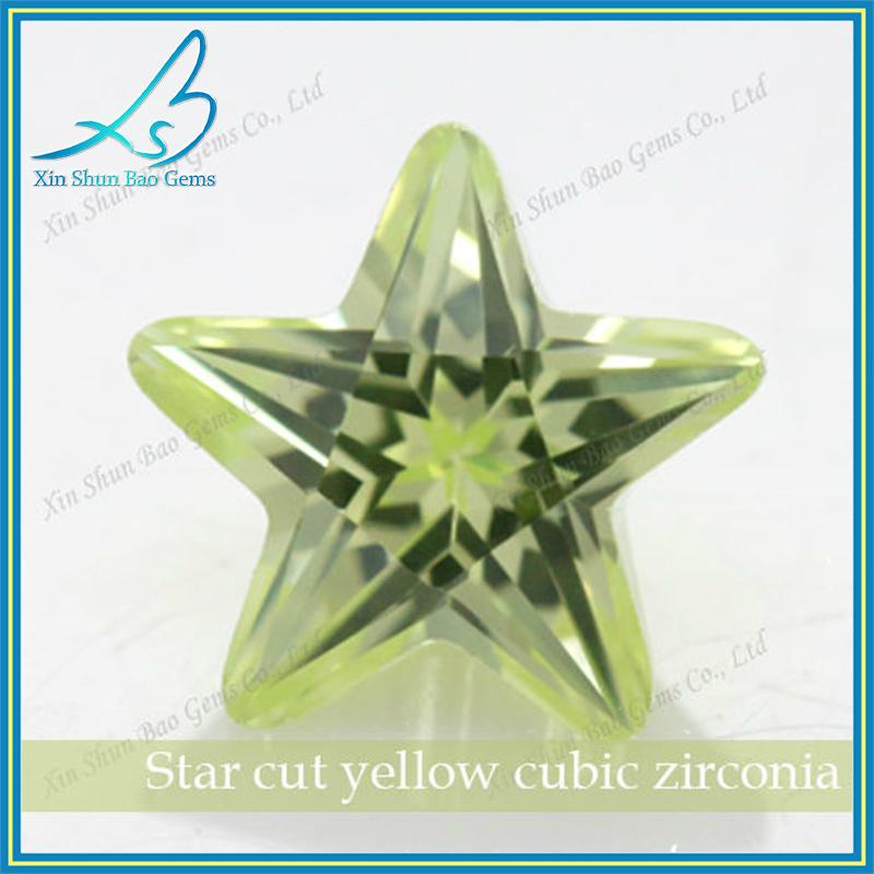 Star shape pink cubic zirconia loose gemstone prices - Xin Shun Bao ...
