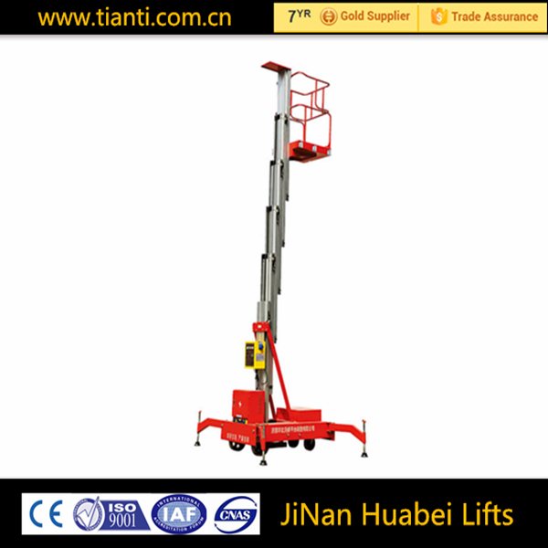 Aluminum portable vertical platform passenger lift conveyor mechanism ...