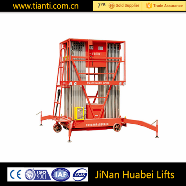 Aluminum portable vertical platform passenger lift conveyor mechanism ...