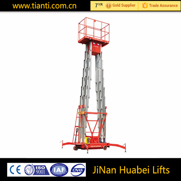 Aluminum portable vertical platform passenger lift conveyor mechanism ...