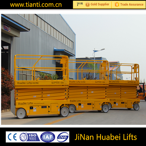 Small automatic articulating manlift aerial lift bucket - SJPT - Tianti ...