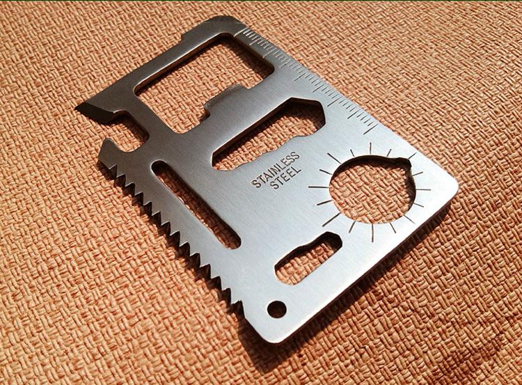 Stainless steel outdoor multifunctional tool card, universal saber card ...
