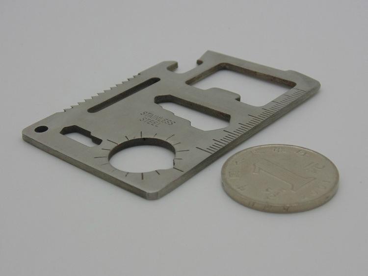 Stainless steel outdoor multifunctional tool card, universal saber card ...