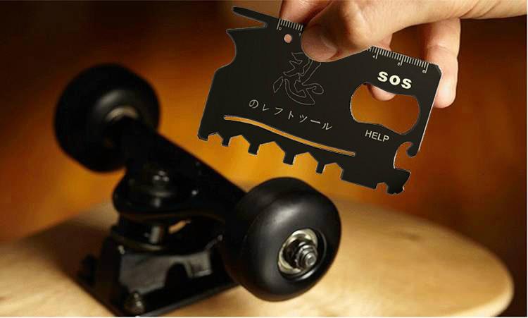 Stainless steel outdoor multifunctional tool card, universal saber card ...