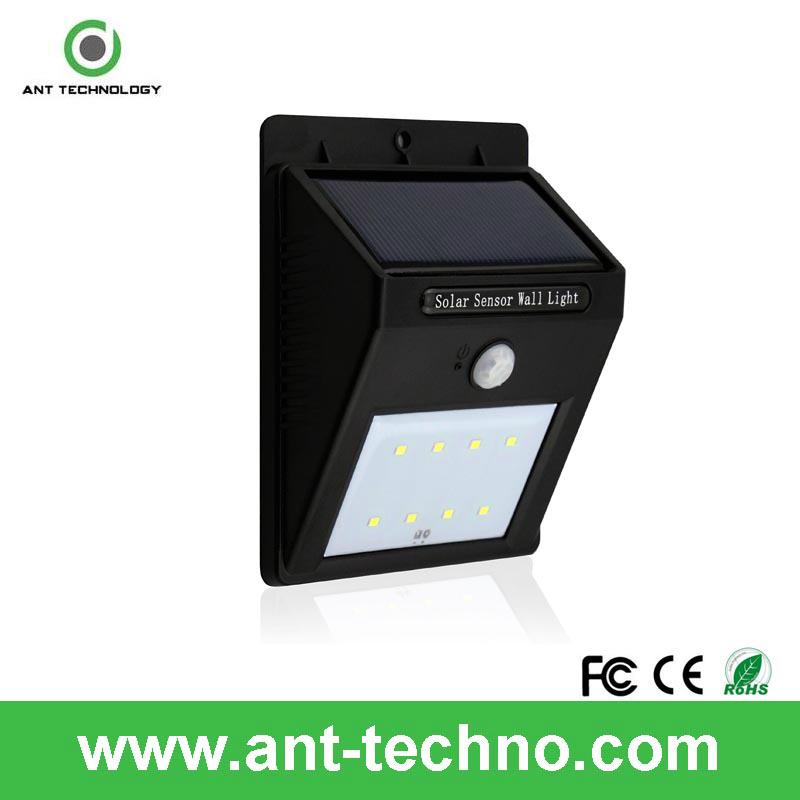 8 LED Solar Power PIR Motion Sensor Wall Light Outdoor Waterproof Garden Lamp - L805 - ANT ...