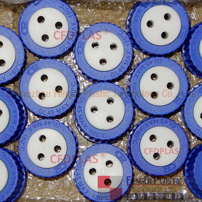 3-Port Solvent Safety Cap,GL45,PBT - CFD-GL45-301 - CFDPLAS (China ...