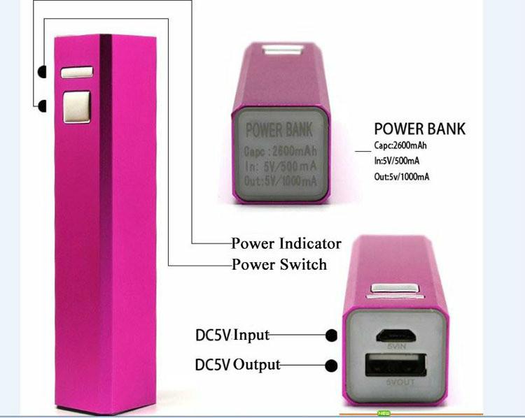 square tube mobile power bank - DS-19 - DS OR OEM (China Manufacturer ...