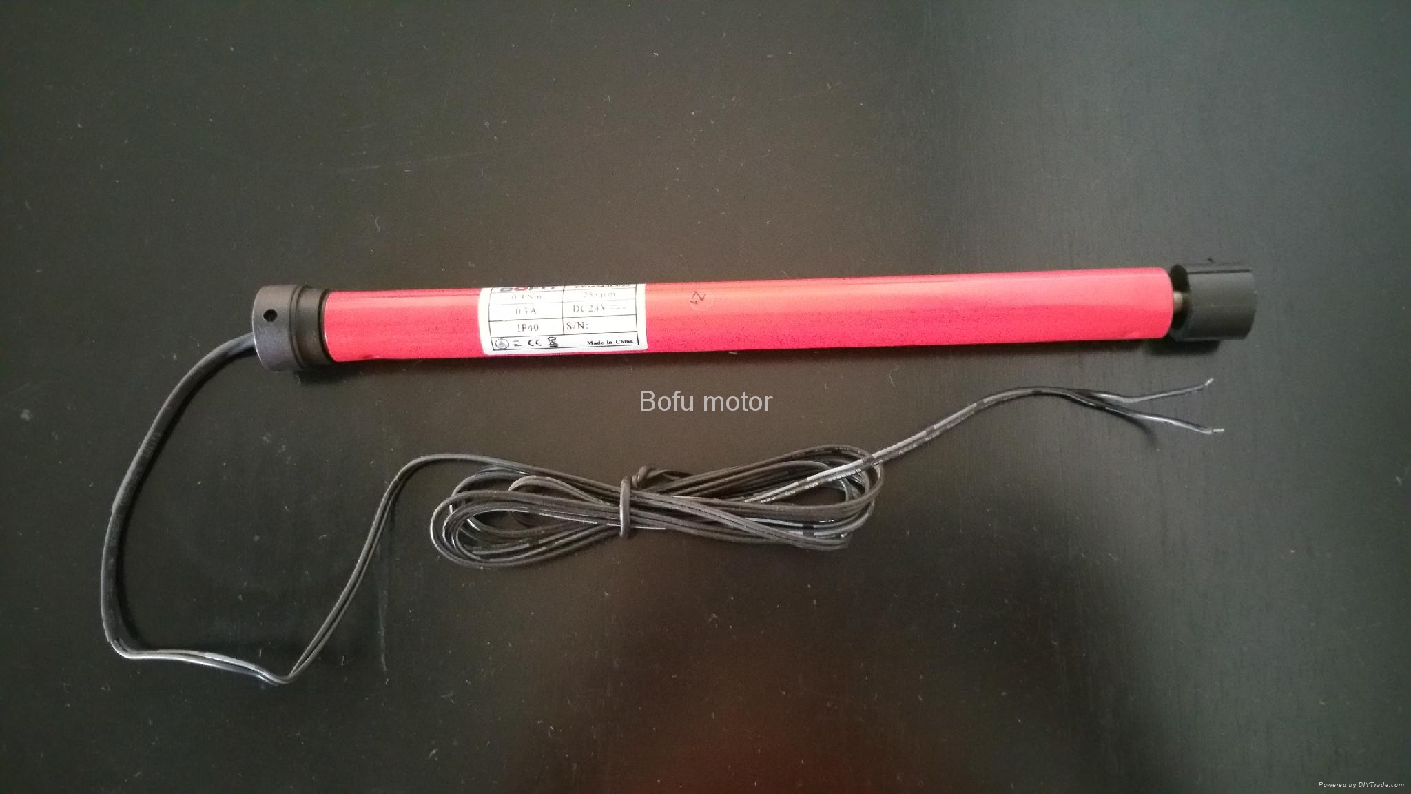 16mm DC remote tubular motor build in receiver for Electric Roller ...