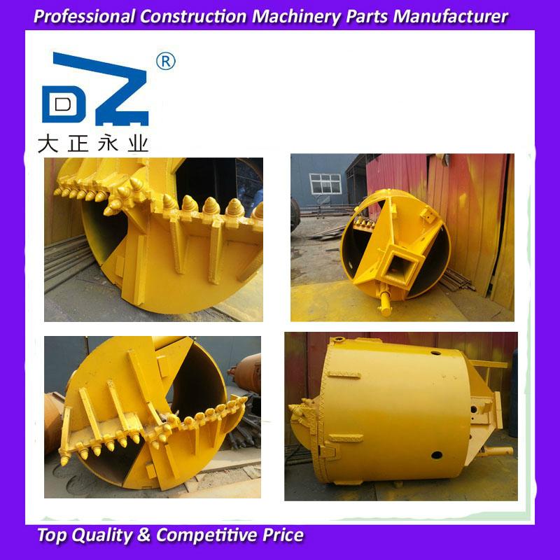 800MM rotary drilling rig drilling bucket with bucket bits (China ...