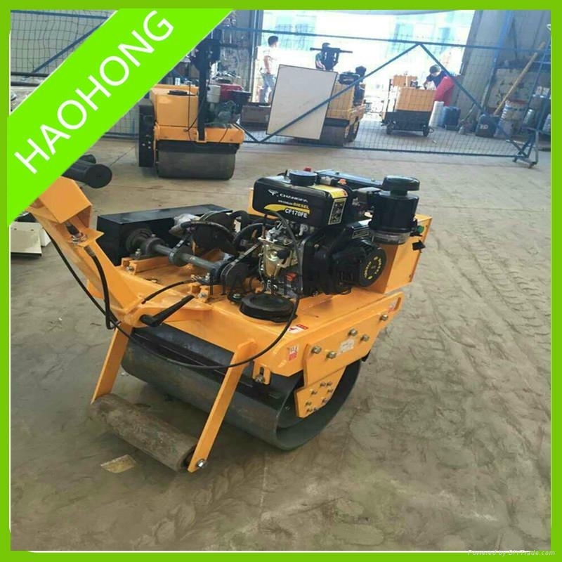Walk behind single drum vibratory road roller compactor - HH-600 ...