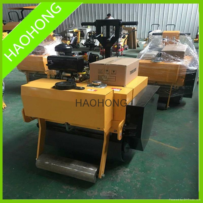 Walk behind single drum vibratory road roller compactor - HH-600 ...