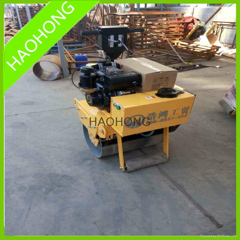 Walk behind single drum vibratory road roller compactor - HH-600 ...