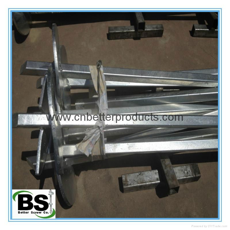 sale square shaft helical pier for house foundation - BS (China ...