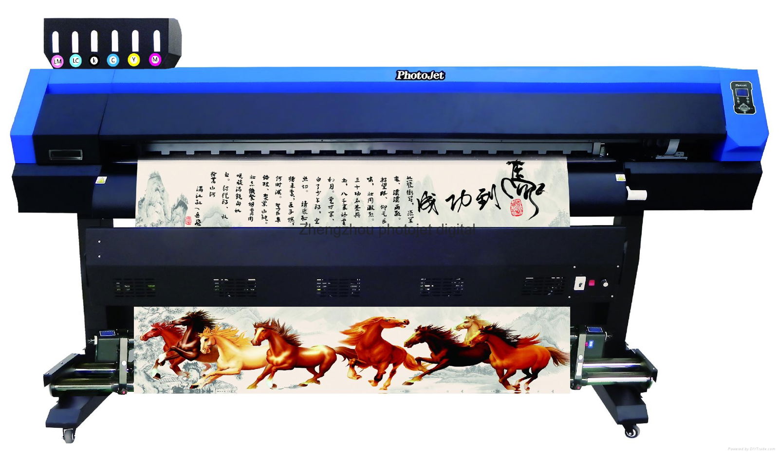 Double print heads Dx7 Water base printer machine for paper printing ...