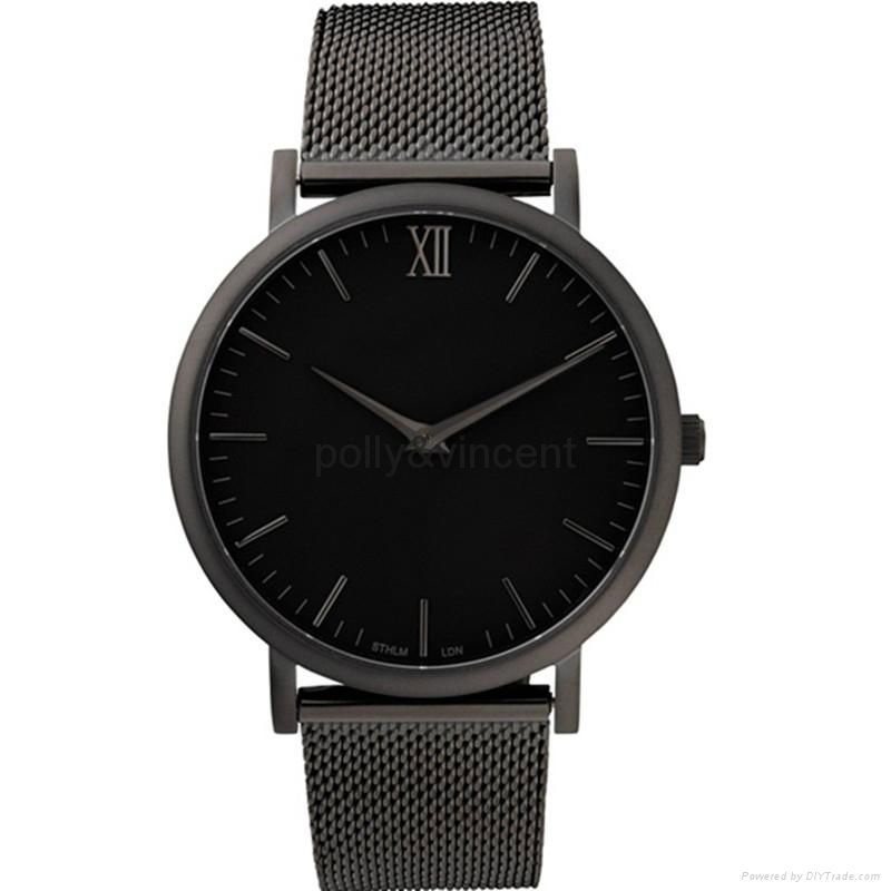 polly&vincent watch man and women mesh band watch Contracted desig ...