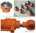 single piston cylinders through rod cylinder double acting telescopic ...