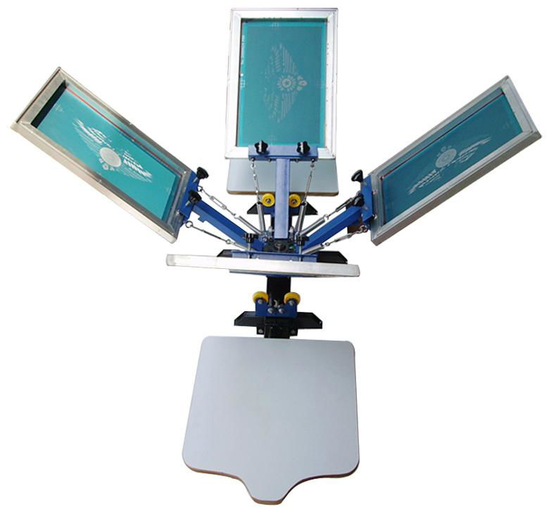 Direct Factory 4 color 2 station Rotary T shirt Screen Printing Machine ...