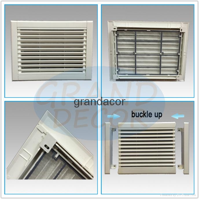 Plastic air grille for air return with filter - GD - AG 3002 ...