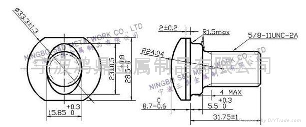 Guard Rail Bolts ASTM A307 GradeA With Guard Rail Nuts SAE J995 Grade2 ...